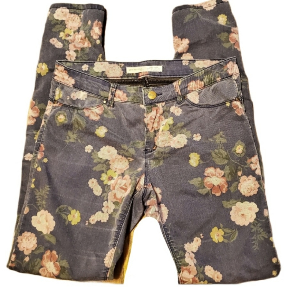 Springfield Floral Skinny Jeans 4 - Gem